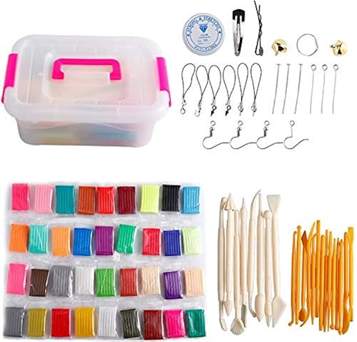 Air Dry Clay Complete Set for Kids with Storage Box,36 Color DIY Magic ...