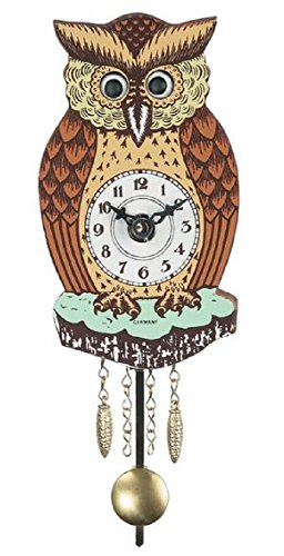 Pinnacle Peak Trading Company Brown Owl with Moving Eyes and Pendulum ...