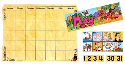 Teddy Bear All-year Calendar Bulletin Board Set : School Specialty ...