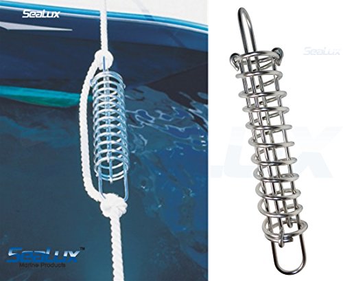 SeaLux Stainless Steel Shock Absorbing Dock Mooring Line Springs ...