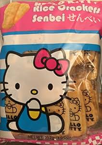 Amazon.com : Hello Kitty Senbei Rice Crackers 112 Grams : Grocery ...