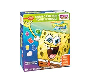 Spongebob Squarepants Fruit Flavored Snacks 8 oz (Pack of 10): Amazon ...