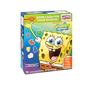 Amazon.com: Spongebob Squarepants Fruit Flavored Snacks 8 oz (Pack of 10)