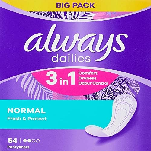 Always - Always Dailies Normal Unscented Pantyliners - 54 Pieces price ...