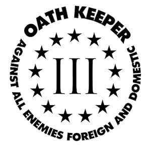 Amazon.com: 3 Percenters Oath Keeper Sticker - 4.5in Three Percenter ...