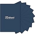 Amazon.com : 20 Sheets Navy Blue Cardstock 8.5 x 11 inch, 250gsm/92lb ...