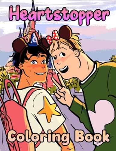 Heartstopper Coloring Book: Cute Gay Couple Colouring Pages With ...