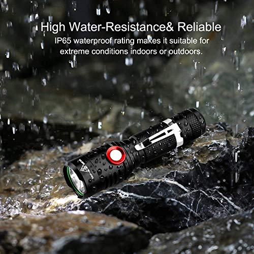Rechargeable Tactical 18650 USB Flashlight, Powerful Cree XML2 Led ...