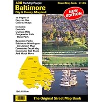 Baltimore City & County Maryland : Street Map: Adc: 9780875300436 ...