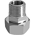 Amazon.com : Beduan Stainless Garden Hose Adapter 3/4" NPT Male to 3/4" GHT Female Extension ...