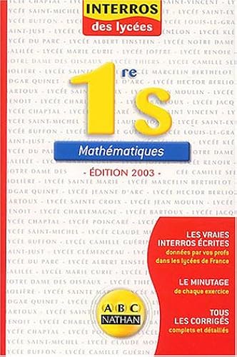 [Télécharger] Interros des lycées : Maths 1ère S de Collectif Pdf Ebook