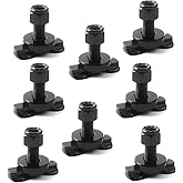 Amazon.com: SKYJDM 4-Pack L-Track Double Lug Threaded Stud Fitting ...