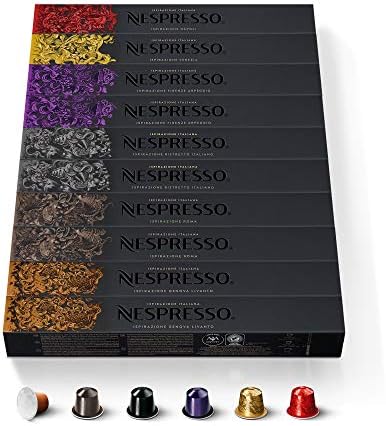NESPRESSO ORIGINAL CAPSULES - Italian Inspiration Selection, 100 Nespresso Coffee Capsules ...