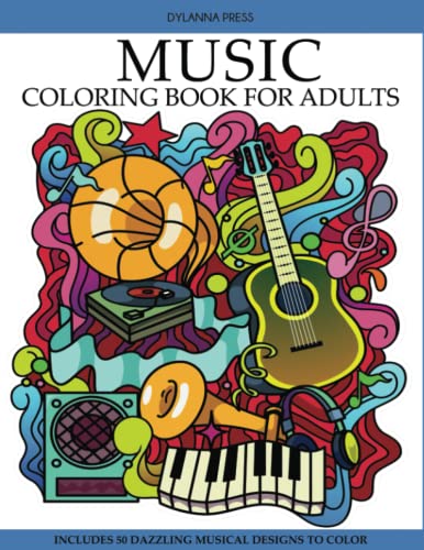 Amazon.com: Music Coloring Book for Adults: Includes 50 Dazzling ...