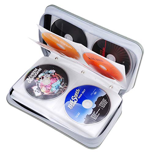 CD DVD Wallet, Wismart 96 Capacity Heavy Duty Sturdy DVD Storage Hard ...