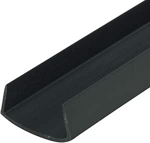 Outwater Plastics Black 1" Styrene Plastic U-Channel/C-Channel 36 Inch ...