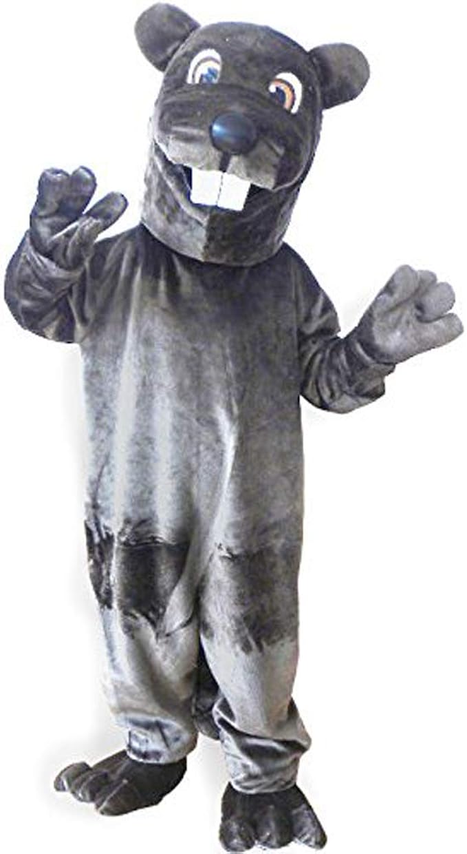 Amazon.com: Hamster Mascot Costume Adult Halloween Costume Grey: Clothing