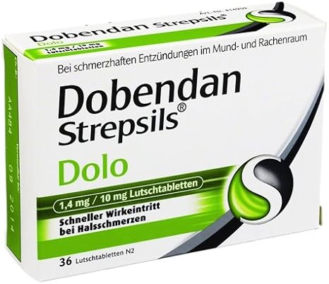 Dobendan Strepsils Dolo 1,4 mg/10 mg Lutschtabletten, 36 St: Amazon.de ...