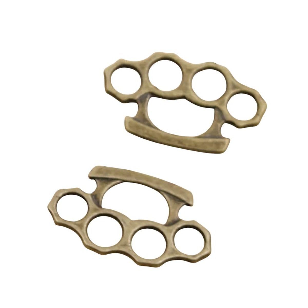 New 2026 Unisex 10 Charms Ai Punch Dusters 24X14Mm Tibetan Bronze ...