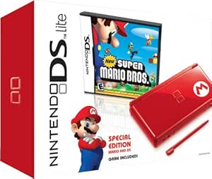 Nintendo DS Lite Red with New Super Mario Bros. Bundle: Nintendo DS ...
