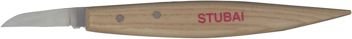 Stubai 510521 Sharp/Straight Chip-Carving Knife, Silver/Beige, 50 mm ...