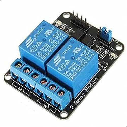 SRD-05VDC-SL-C Arduino and Raspberry Pi 5v Two Channel Relay Module for ...