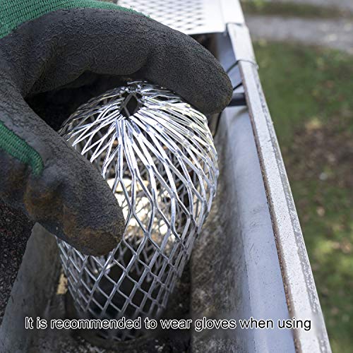 URATOT 4 Pack Aluminum Gutter Guards Expandable Filter Strainer Leaf ...