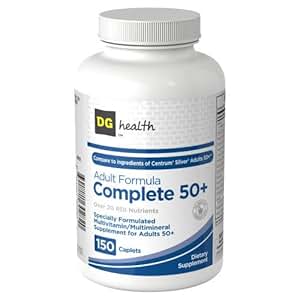 Amazon.com: DG Health Adult Formula Complete 50+ Multivitamins 150 ct ...