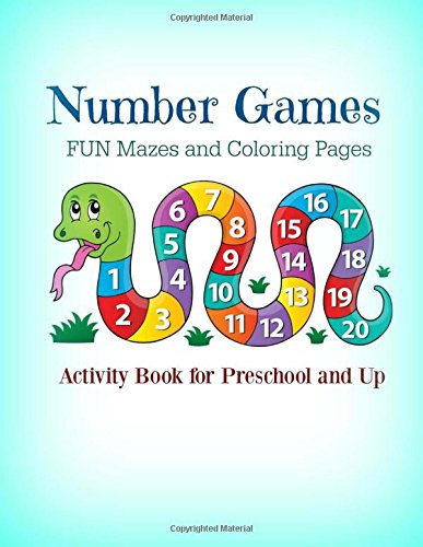 Buy Number Games, FUN Mazes and Coloring Pages: For Preschool and Up ...
