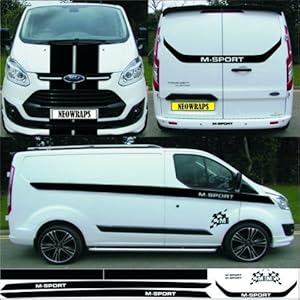 FORD TRANSIT CUSTOM SWB M-SPORT KIT VAN GRAPHICS STICKERS DECALS ...