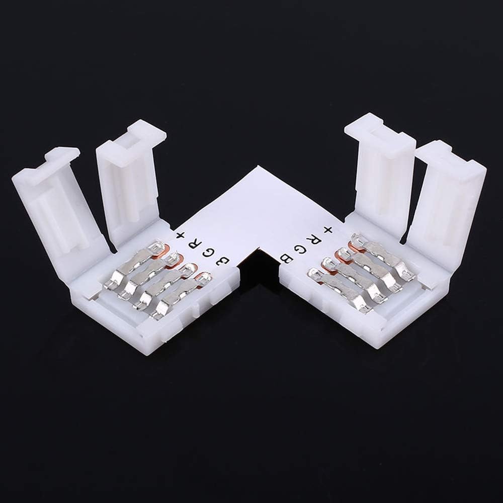 Xinlie L Shape LED RGB Corner Connector LED RGB Strip Connector L-Shape ...