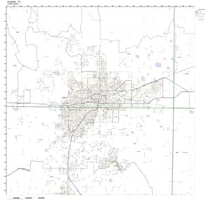 Amazon.com: Amarillo, TX ZIP Code Map Laminated: Home & Kitchen
