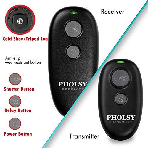 PHOLSY Wireless Shutter Camera Remote Release Control For Olympus E-M1, E-M5-II, E-M5, E-M10-II ...