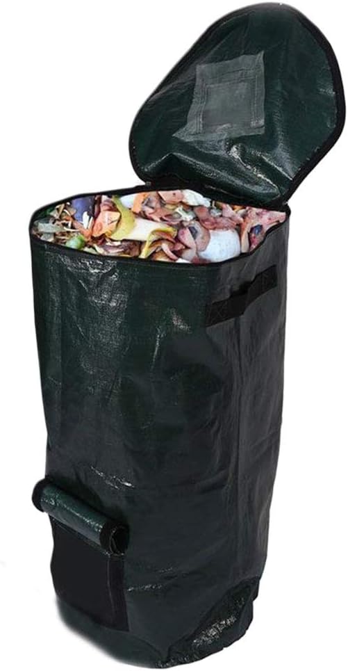 Garden Waste Bags with Lid Reusable Large Garden Refuse Rubbish Sacks ...
