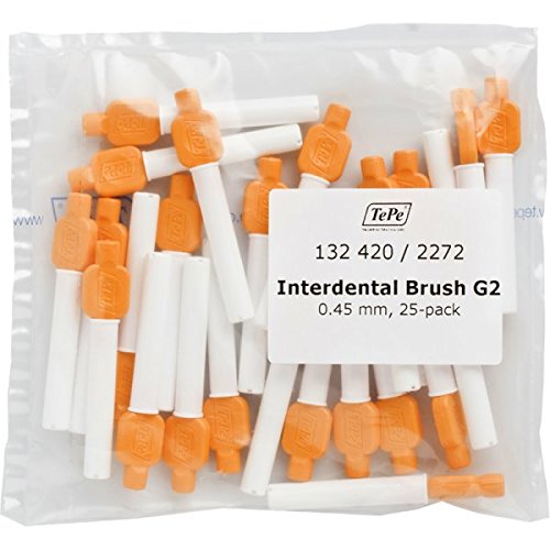 Amazon.de: TePe Interdentalbürsten Original 0, 45 mm Orange (25-Pack ...