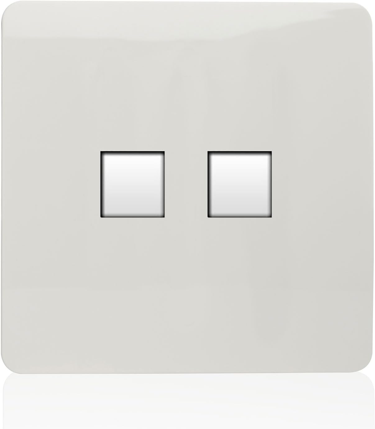 Trendi Artistic Modern Glossy Tactile Telephone Socket + Cat 5e & Cat 6 ...