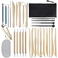 Amazon.com: LINPHCEY 30Pcs Pottery Clay Sculpting Tools Polymer Clay Tools, Wood Carving Tools ...