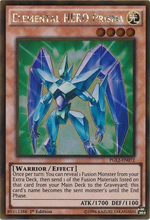 Amazon.com: Yu-Gi-Oh! - Elemental HERO Prisma (PGL2-EN072) - Premium ...
