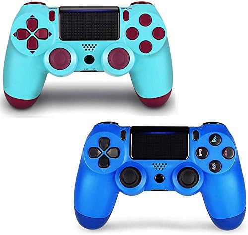2 Pack Game Controller for PS4- Double Shock 4 Wireless Controller for ...