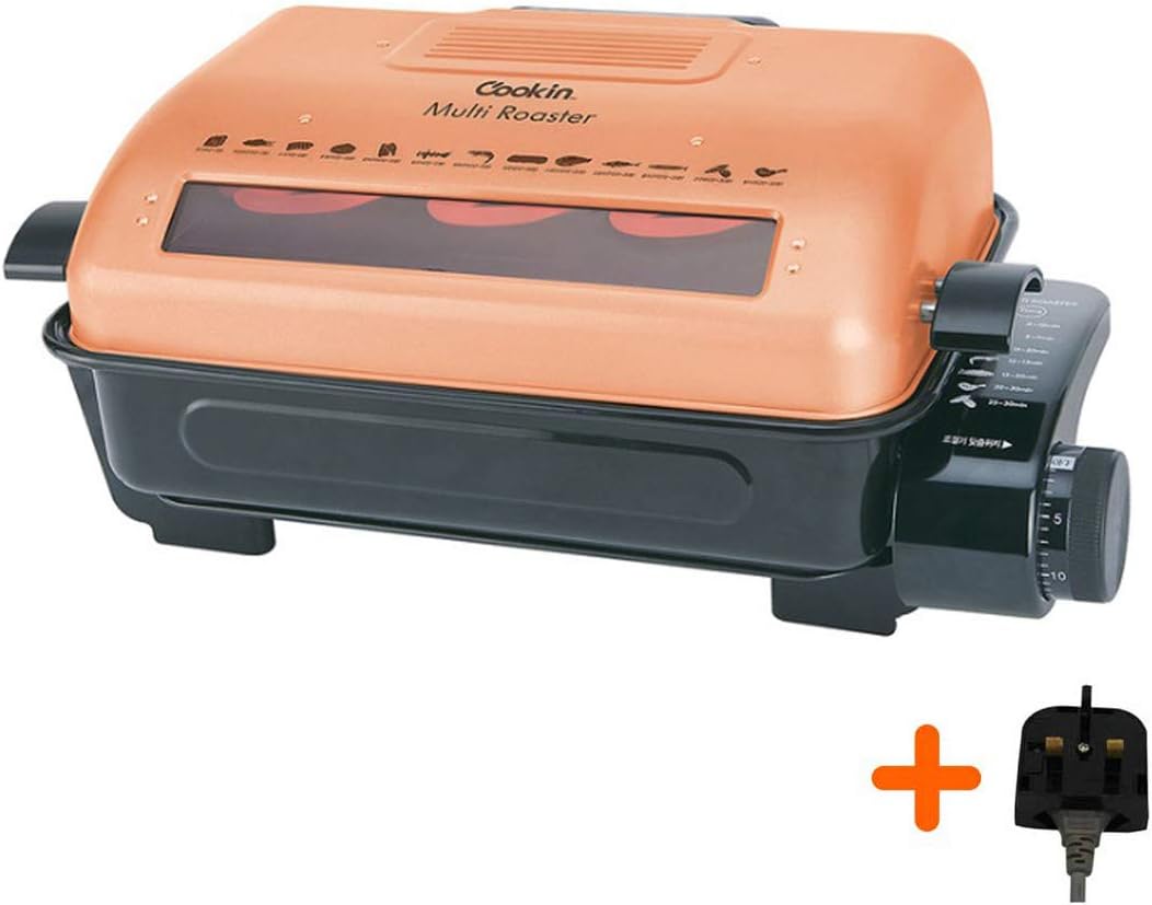 Review Kitchen Flower Cookin Multi Roaster Electric Fish Grill Heating ...