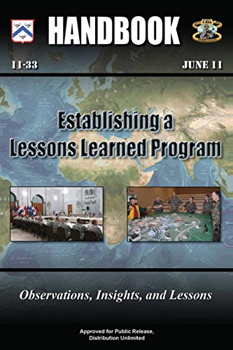 Establishing a Lessons Learned Program - Observations, Insights, and ...