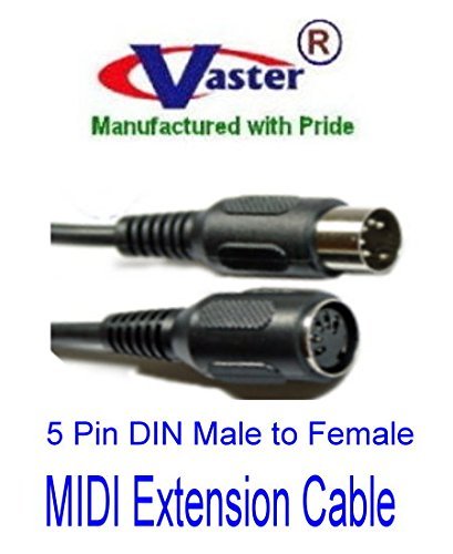 Купить SuperEcable MIDI Cable - 5-Pin DIN Male to 5-Pin DIN Female ...