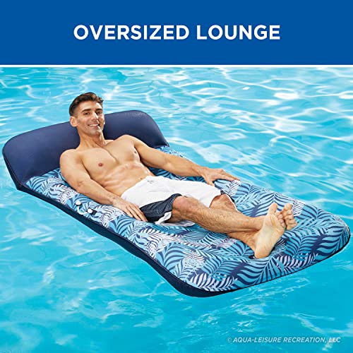 Aqua Leisure Oversized Supreme Lake Tube Float – Blue/White Fern ...