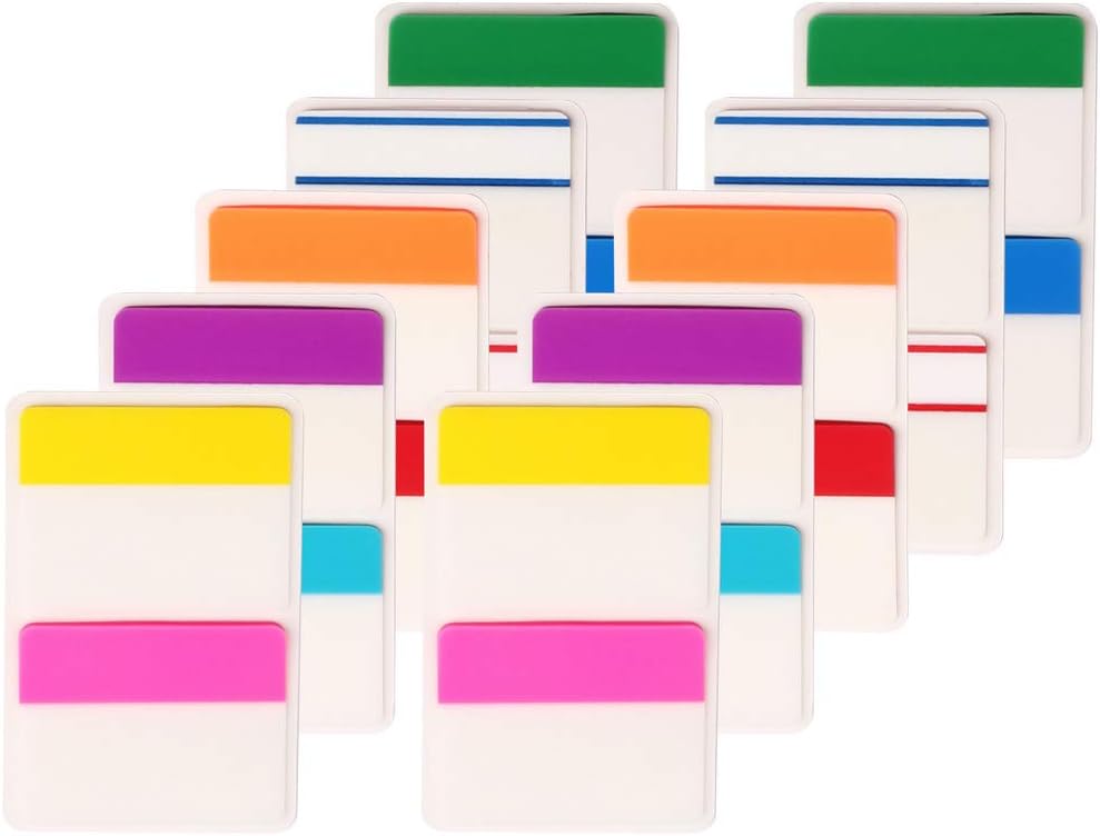 kuou 400 Pcs Tabs Flags, Writable and Repositionable Page Markers ...