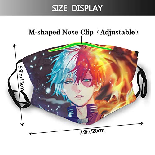 DAIMAIZHANG My Hero_Academia Anime Face Mask MHA Shoto Todoroki Cosplay ...