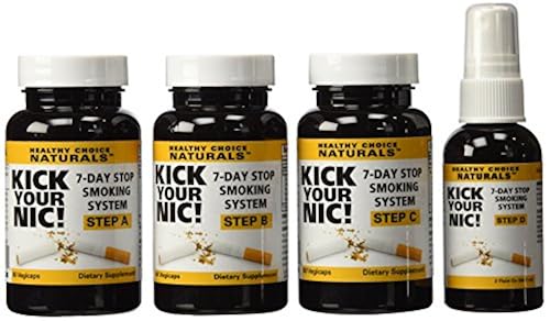 Kick Your Nic! Quit Smoking Kit – All-Natural Herbal Kit Contains Three ...