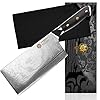 Kessaku 7-Inch Cleaver Butcher Knife - Damascus Dynasty Series - Forged ...