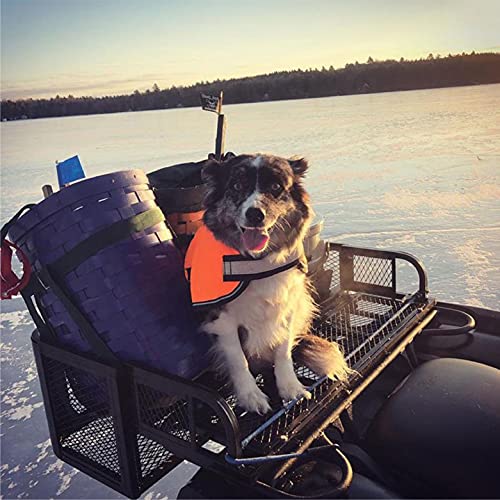 Titan Ramps ATV UTV Universal Rear Drop Cargo Basket Rack Hunting ...