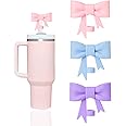 Amazon.com: GAISHION 3 pcs Cute Bow Straw Covers Cap Toppers Compatible ...