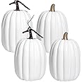 Amazon.com: vensovo 8.5 Inch Large White Pumpkins for Decorating - 4PCS ...